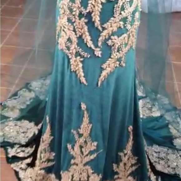 Dresses | Very Beautiful Elegant Custommade Bride Henna Thobe Dress ...